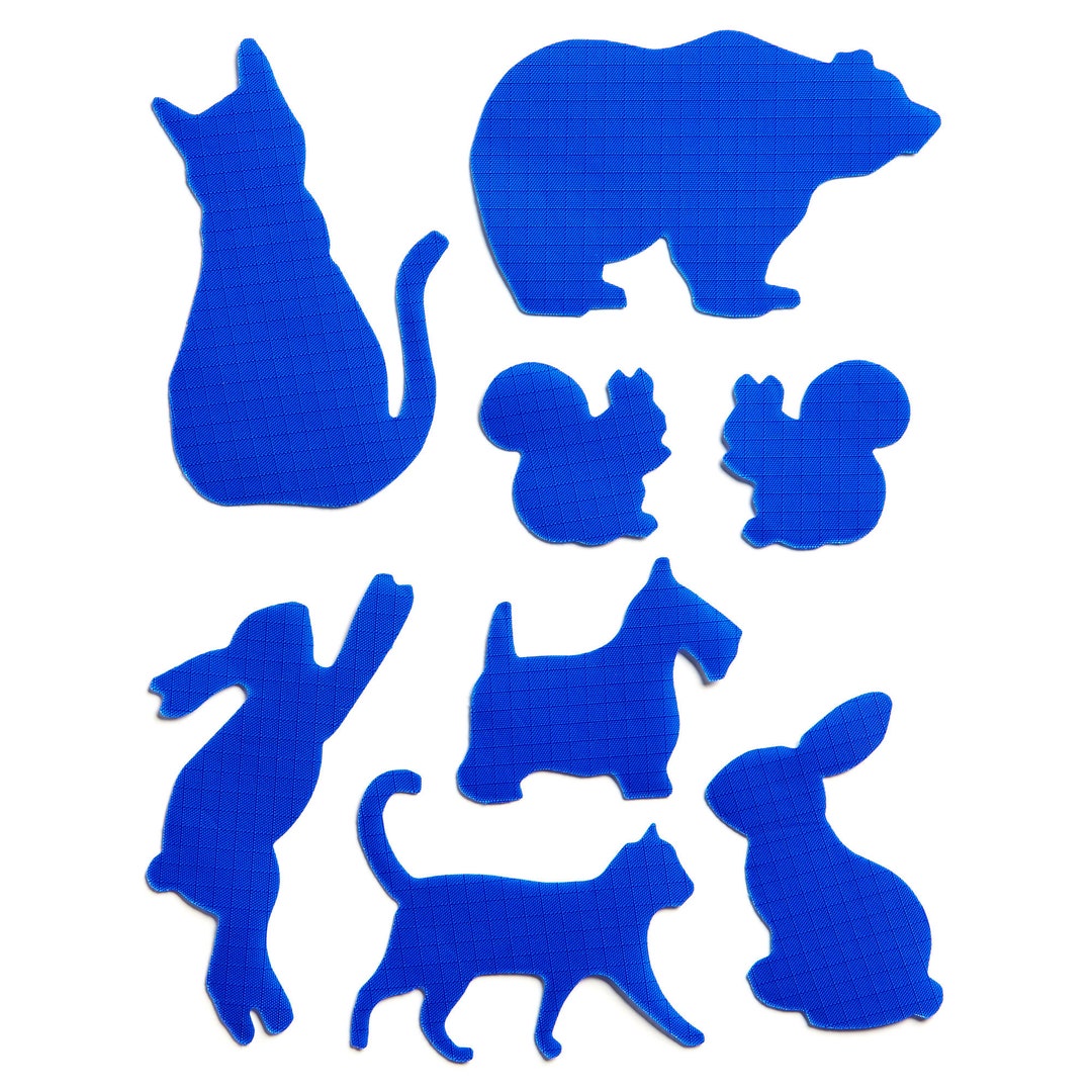 Animal Patches - Royal Blue - Self-adhesive Repair Patches for Down ...