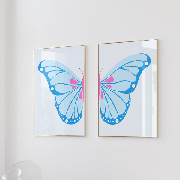 Split Butterfly Art - Etsy