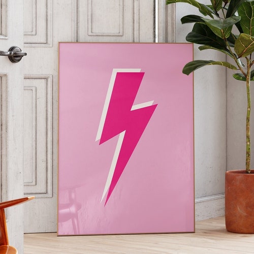Retro Preppy Thunder Wall Art digital Y2K Aesthetic Preppy - Etsy