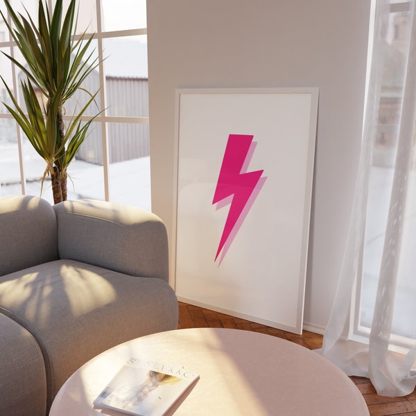 Preppy Lightning Bolt Canvas - Etsy