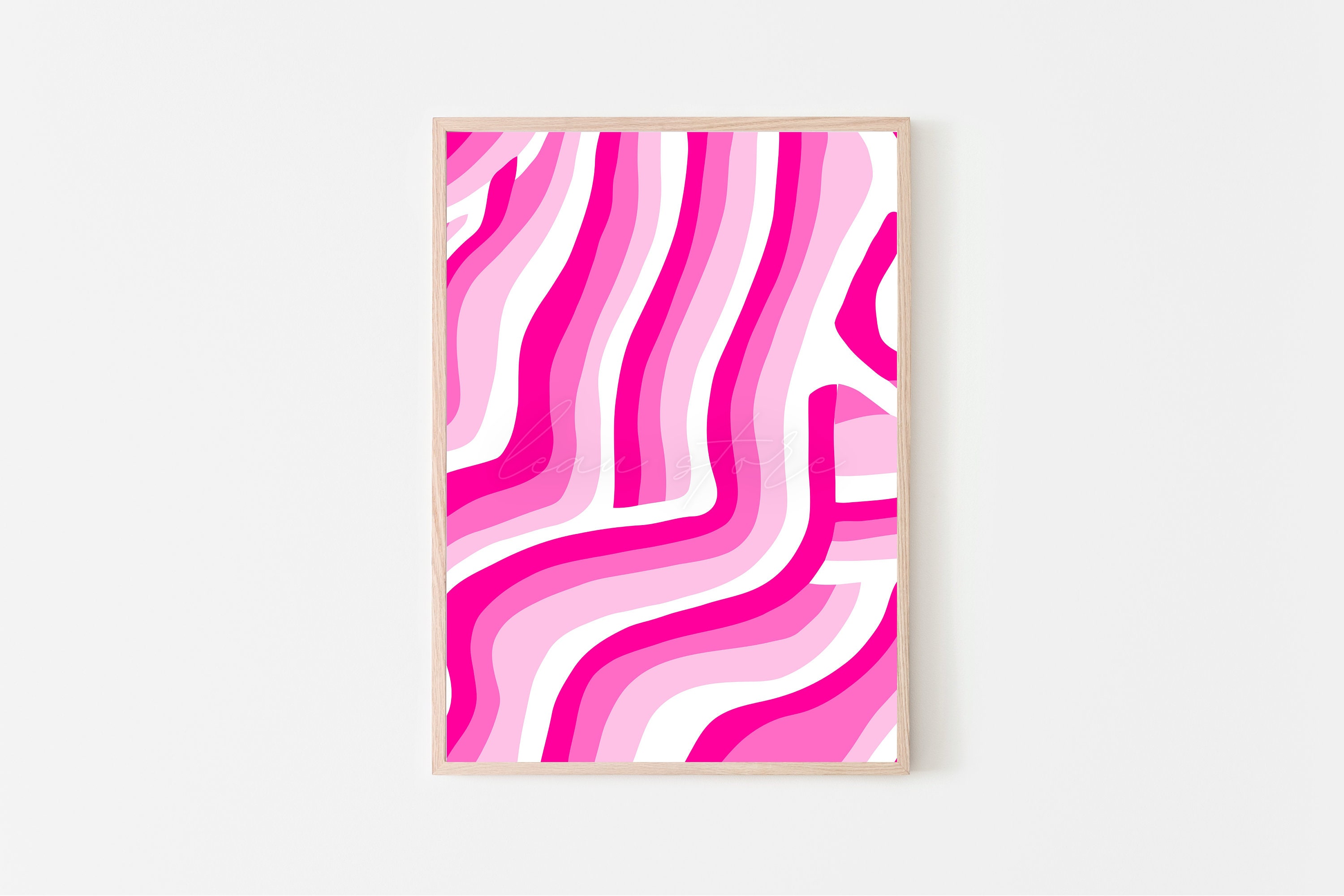 Pink Preppy Wall Art Pack of 6 digital Download Preppy Wall - Etsy