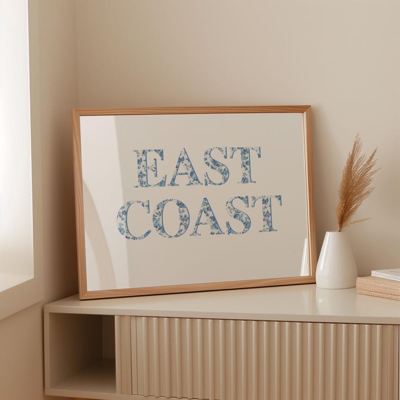 East Coast Wall Art, Coastal Granddaughter Print, Beachy Wall Art ...