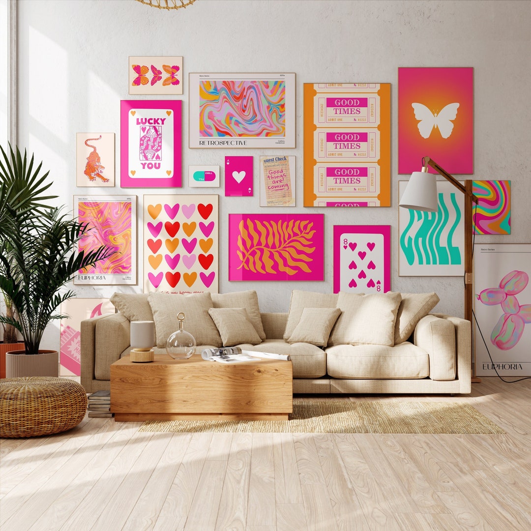 ALL BESTSELLERS Preppy Gallery Set of 19 Good Times Poster Lucky You ...