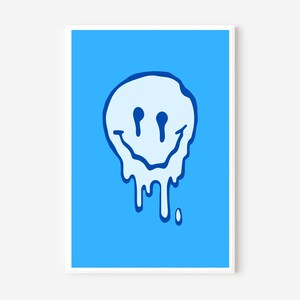 Blue Preppy Wall Art Pack of 9 digital Download Digital | Etsy