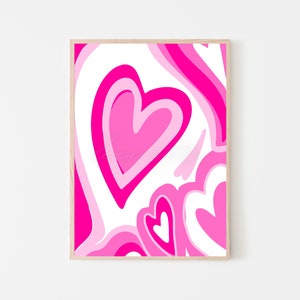 Pink Preppy Wall Art Pack of 6 digital Download Preppy Wall - Etsy