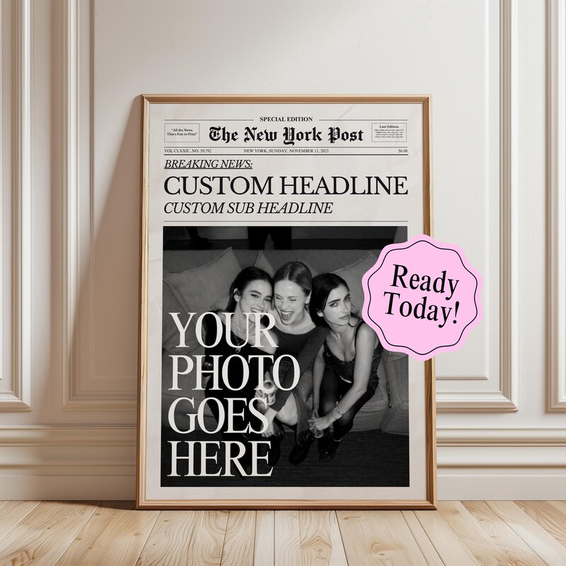 Newspaper Prints - Etsy