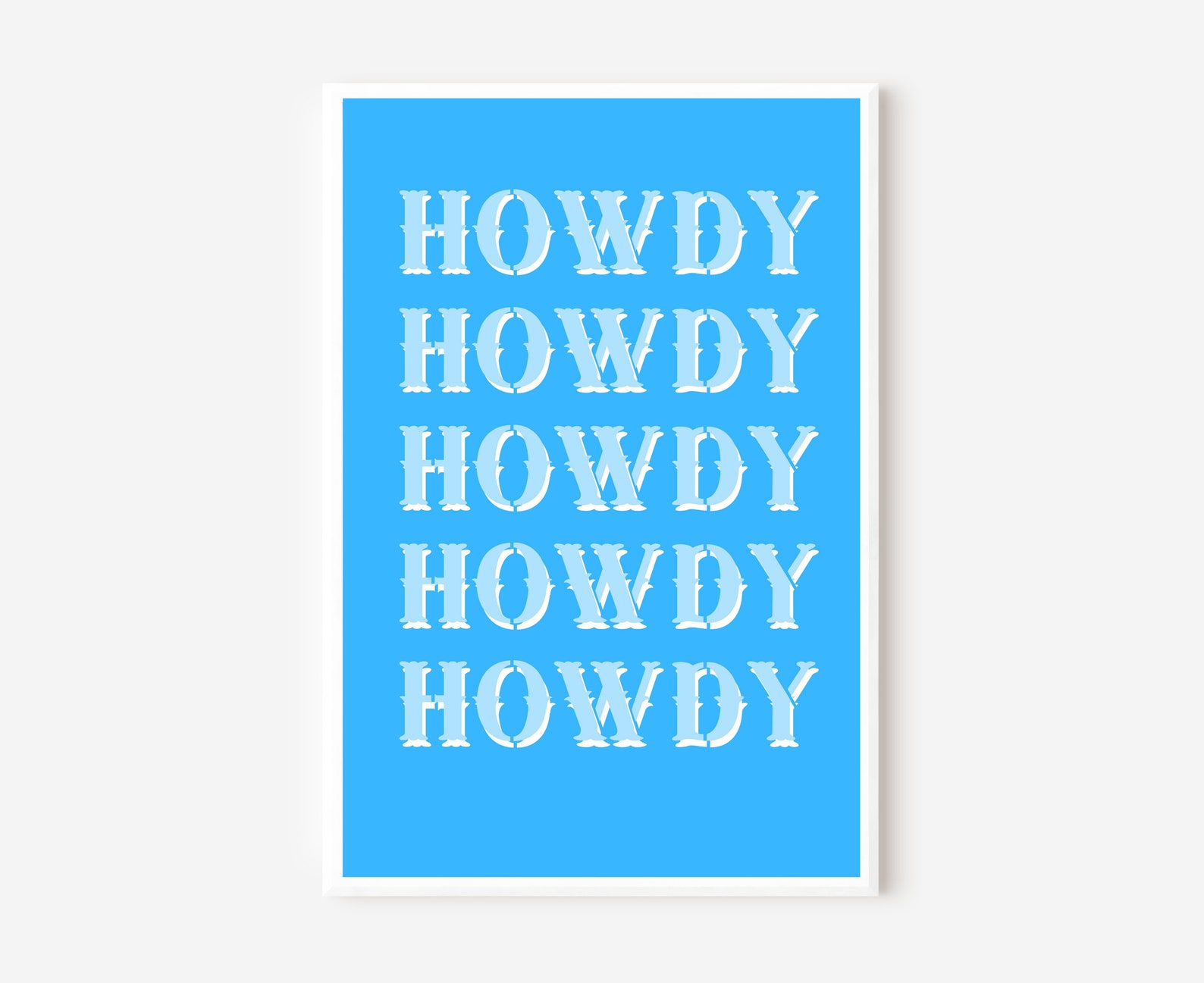 Blue Preppy Wall Art Pack of 9 digital Download Digital | Etsy