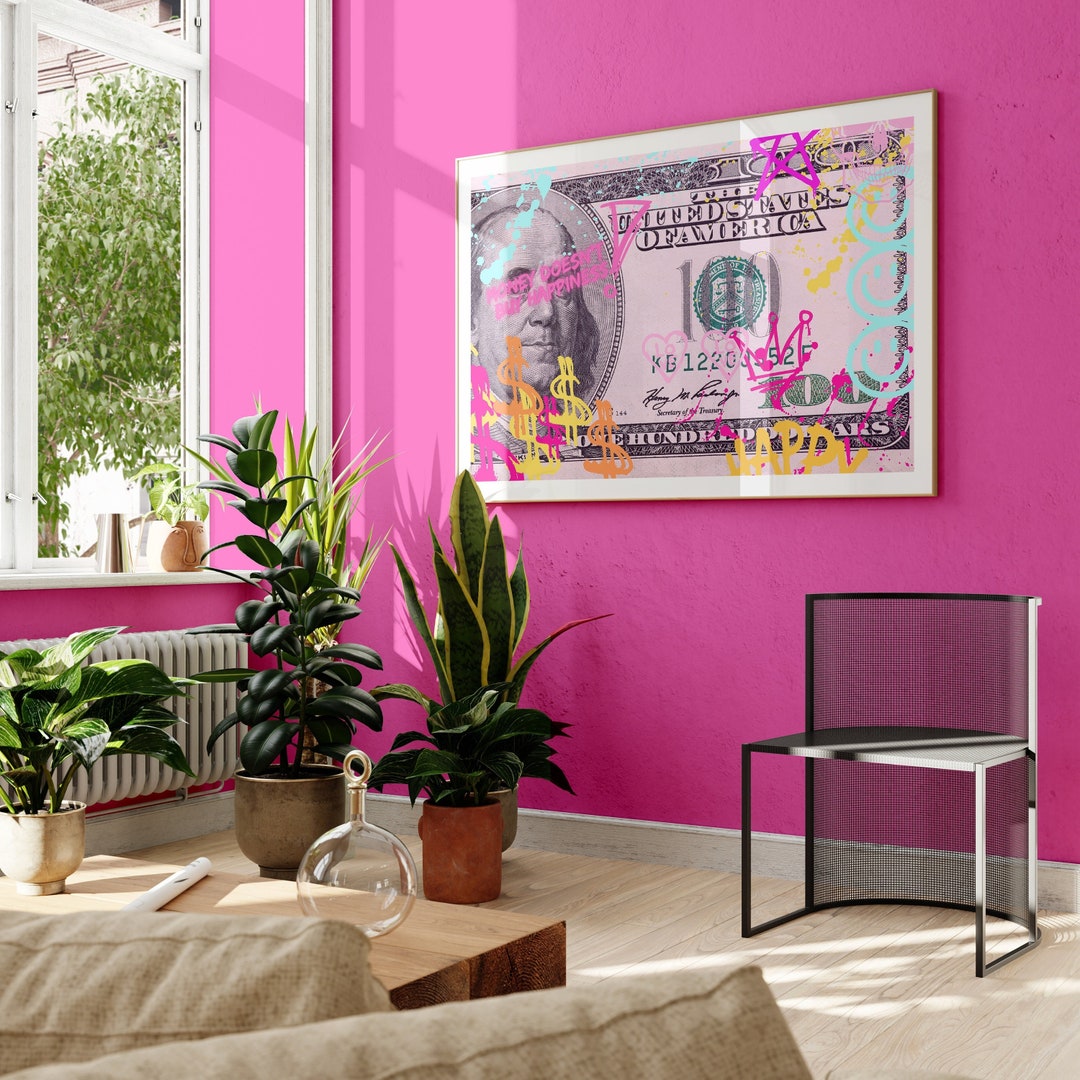 Money Doesn't Buy Happiness (digital Download), Digital Print, Preppy ...