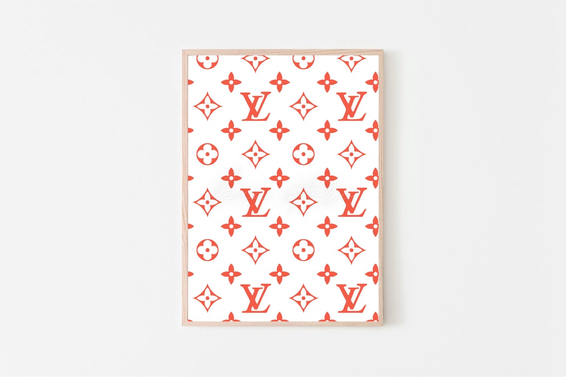 Red Preppy Wall Art Pack of 6 digital Download Digital - Etsy UK