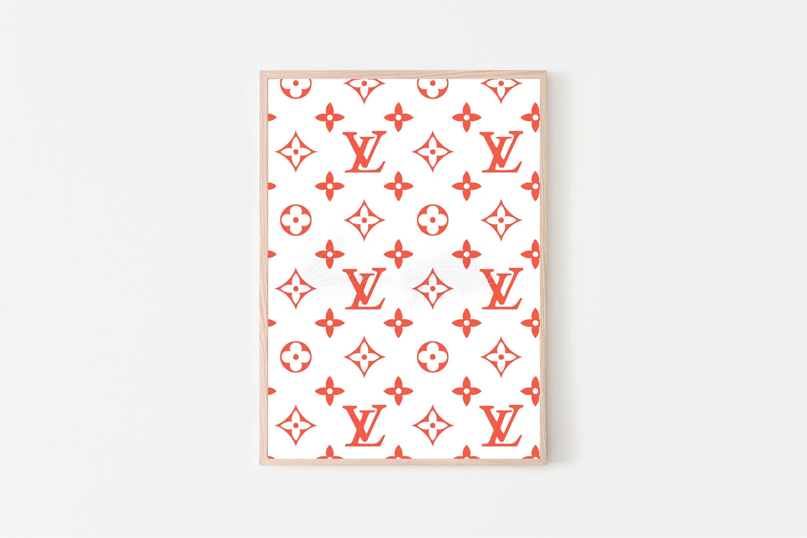 Red Preppy Wall Art Pack of 6 digital Download Digital - Etsy UK