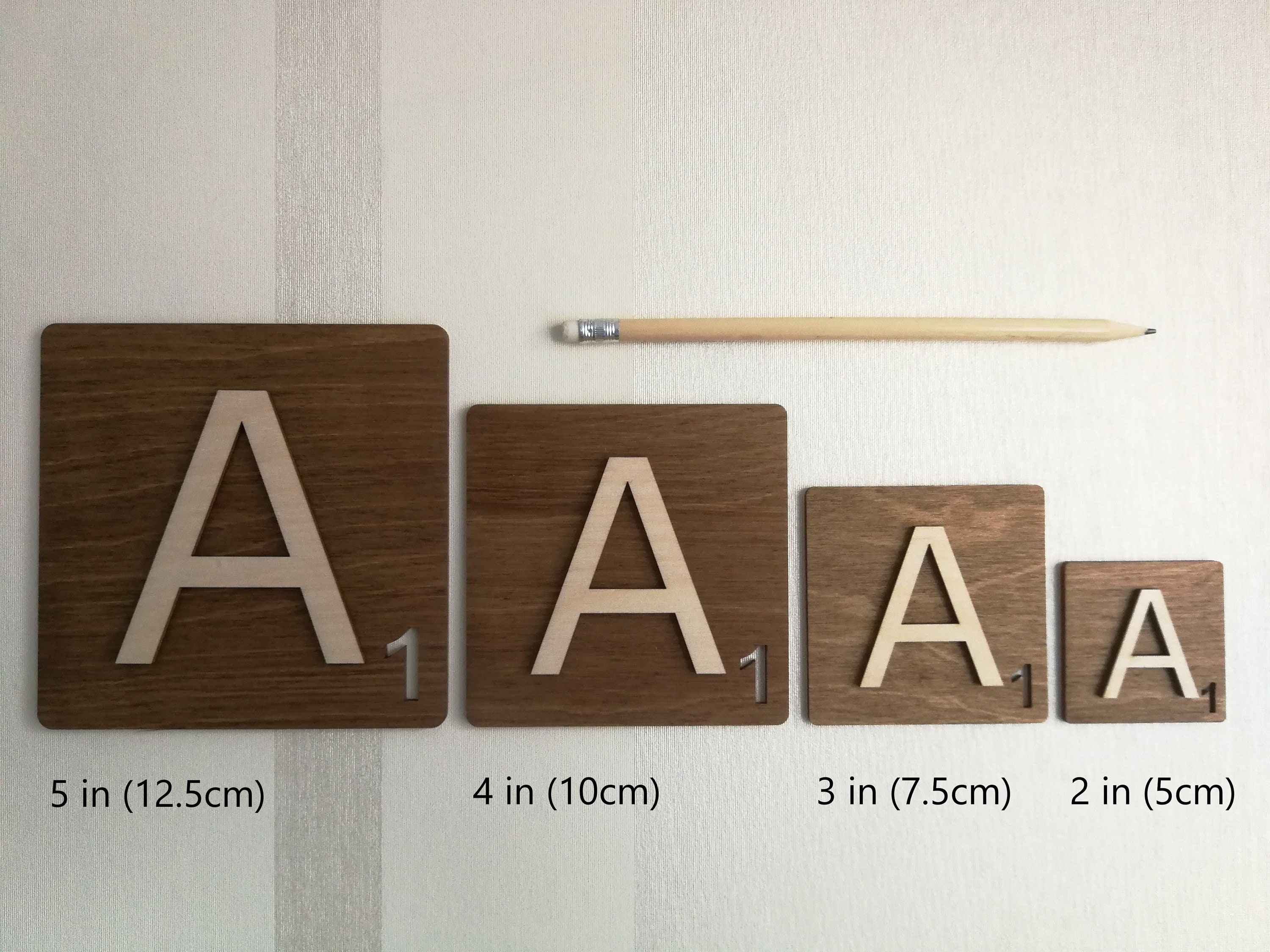 Scrabble Tiles 3D Wooden Letters Personalized Wall Decor - Etsy