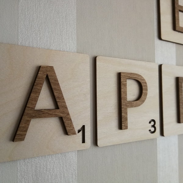 Black Scrabble Tiles - Etsy