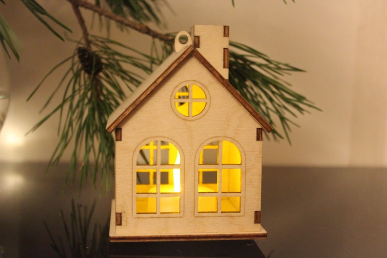Christmas Wooden House - Mini House - Christmas Decoration - Christmas ...