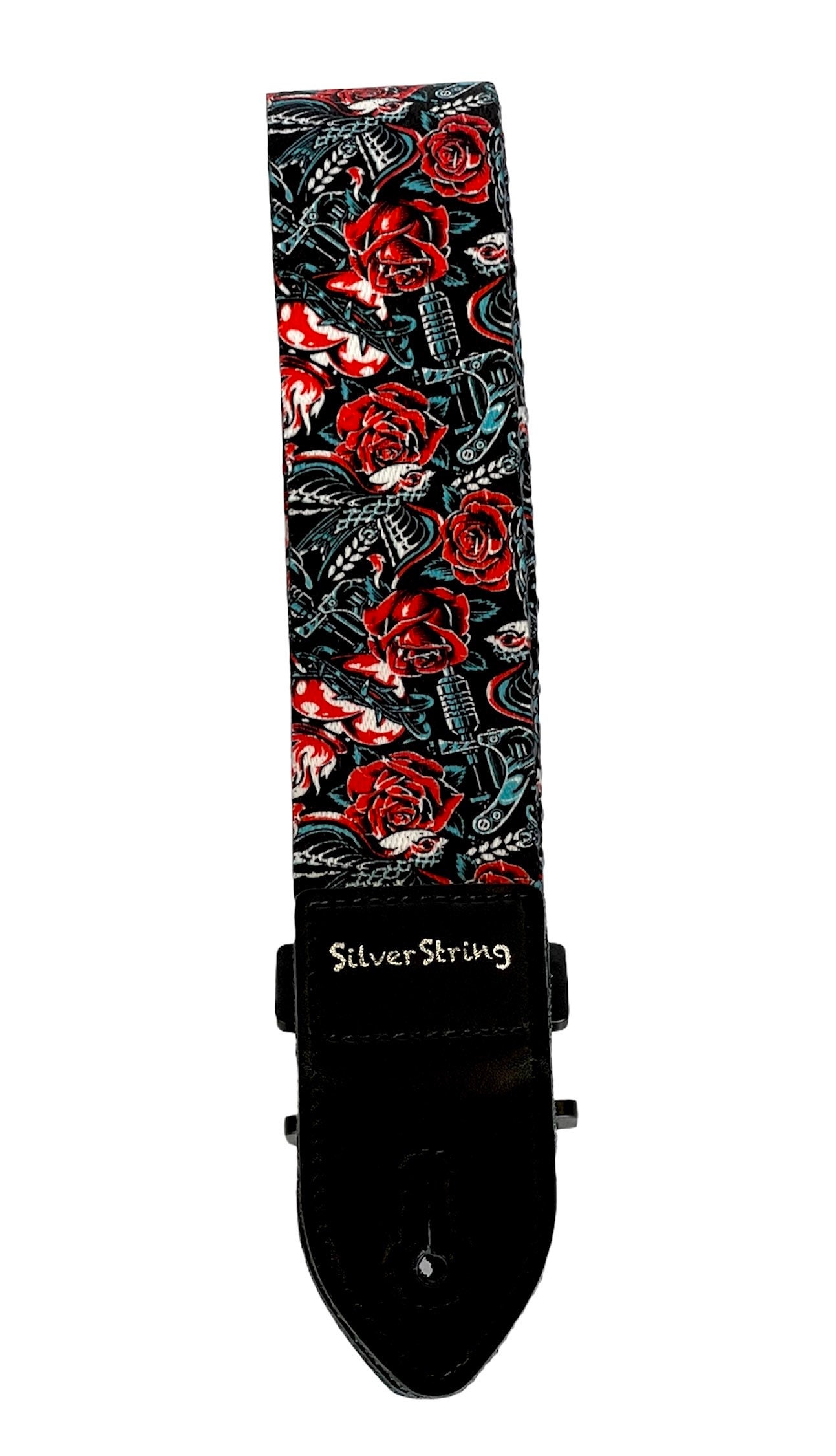Silverstring Custom 2” Sparrows N’ Roses Guitar Strap. the Perfect ...