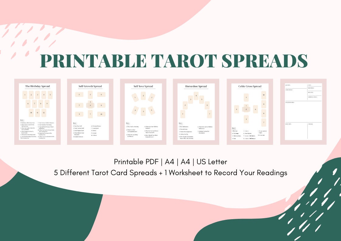 5 Card Tarot Layout - Etsy