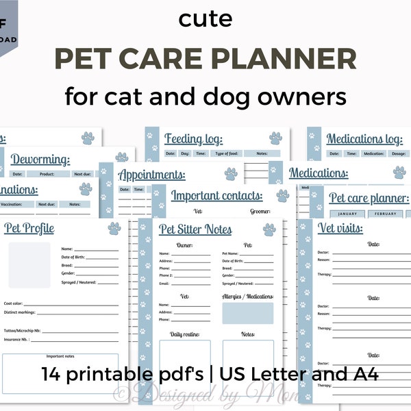 Basic Breeder Charts and Breeder Forms Bundle for Puppy Breeding ...