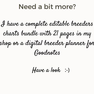 EDITABLE Dog Breeder Records for Dog Breeding - Dog Breeder Forms ...