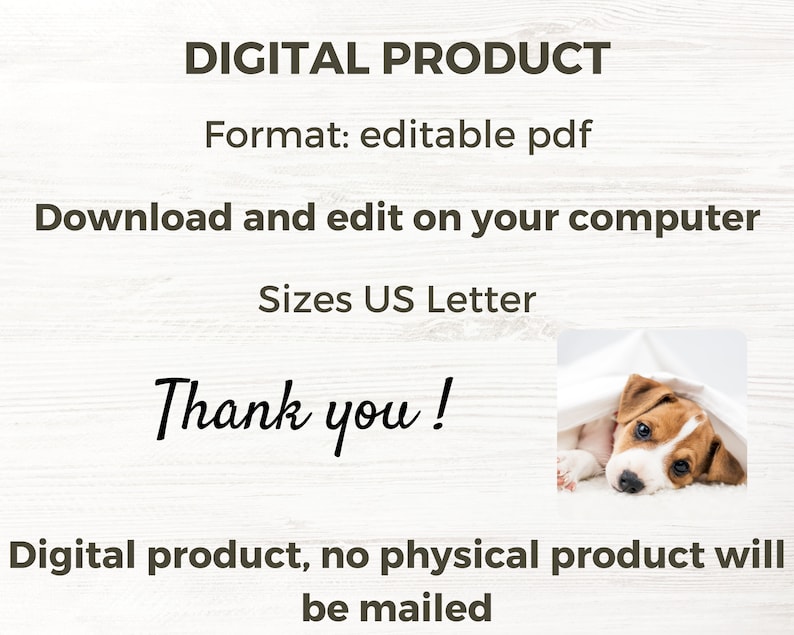 EDITABLE Dog Breeder Records for Your Dog Breeding Business - Dog ...