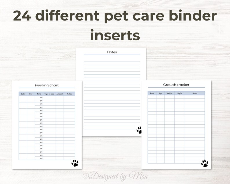 Minimalist Pet Planner for New Puppy Owners - Puppy Planner | Pet Care ...