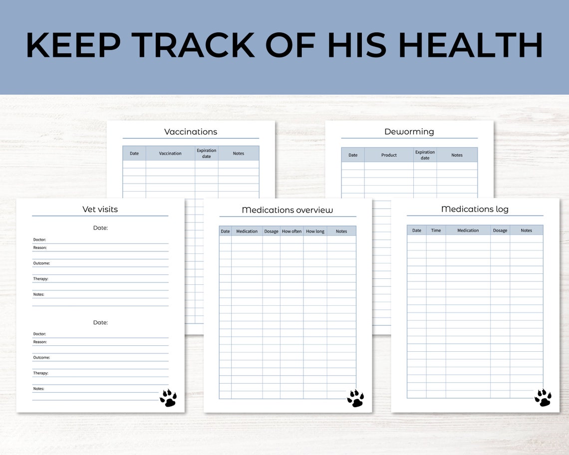 Printable Pet Planner for New Puppy Owners Puppy Planner - Etsy