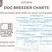 Basic Breeder Charts and Breeder Forms Bundle for Puppy Breeding ...