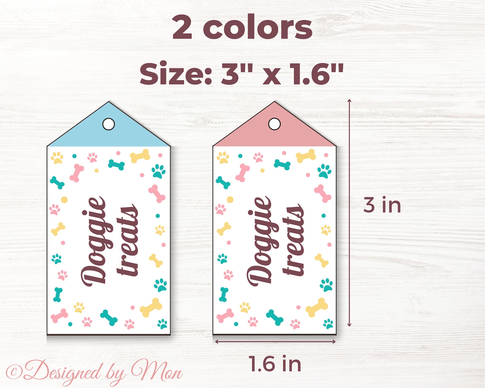 Printable Tags for Homemade Dog Treats - Puppy Treats Tags, Puppy ...