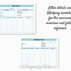 EDITABLE Dog Breeder Records for Dog Breeding - Dog Breeder Forms ...