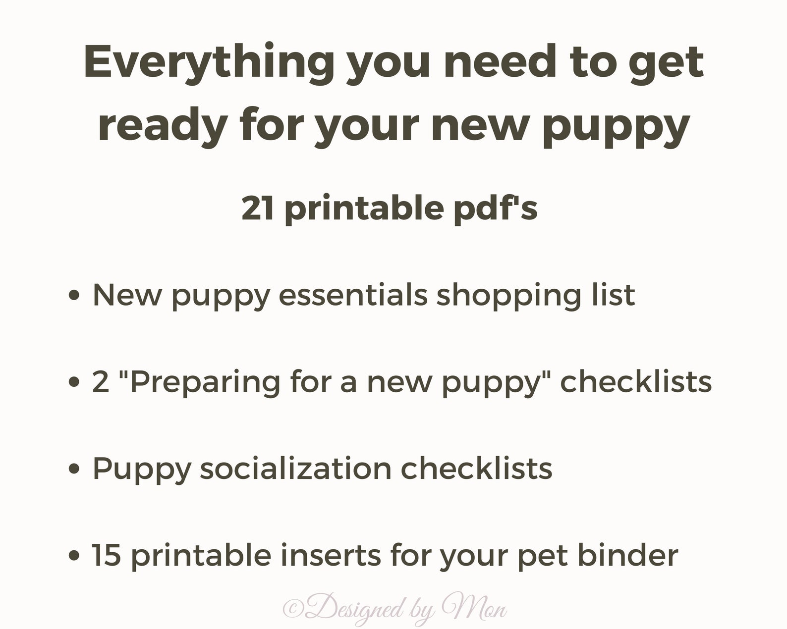 Pet Planner for New Puppy Owners - Pet Care Journal, Puppy Planner ...