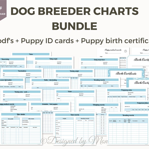 Breeder Forms Bundle - Etsy