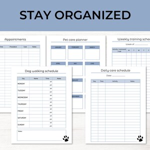 Printable Pet Planner for New Puppy Owners, Puppy Planner, Puppy ...