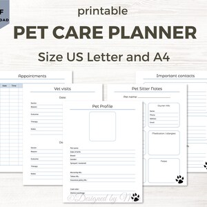 Minimalist Pet Planner for New Puppy Owners - Puppy Planner | Pet Care ...
