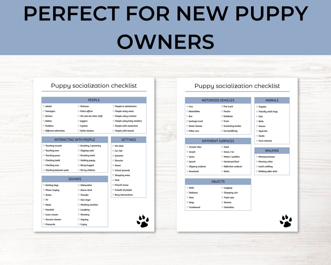 Printable Pet Planner for New Puppy Owners Puppy Planner - Etsy