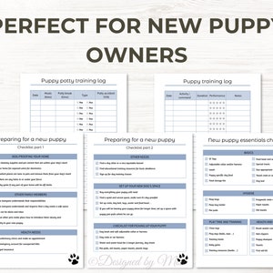 Minimalist Pet Planner for New Puppy Owners - Puppy Planner | Pet Care ...