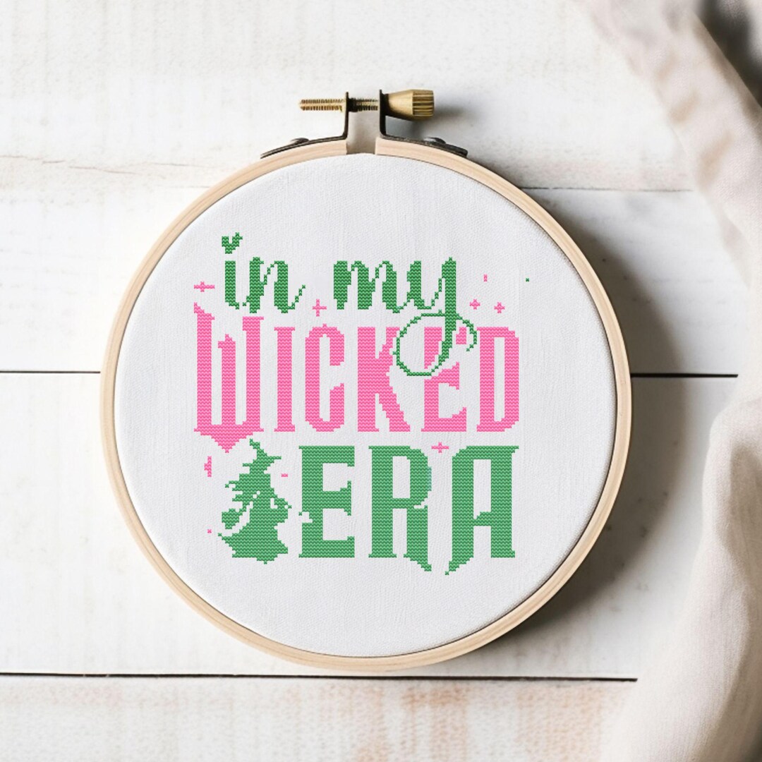 In My Wicked Era Cross Stitch Pattern - Etsy