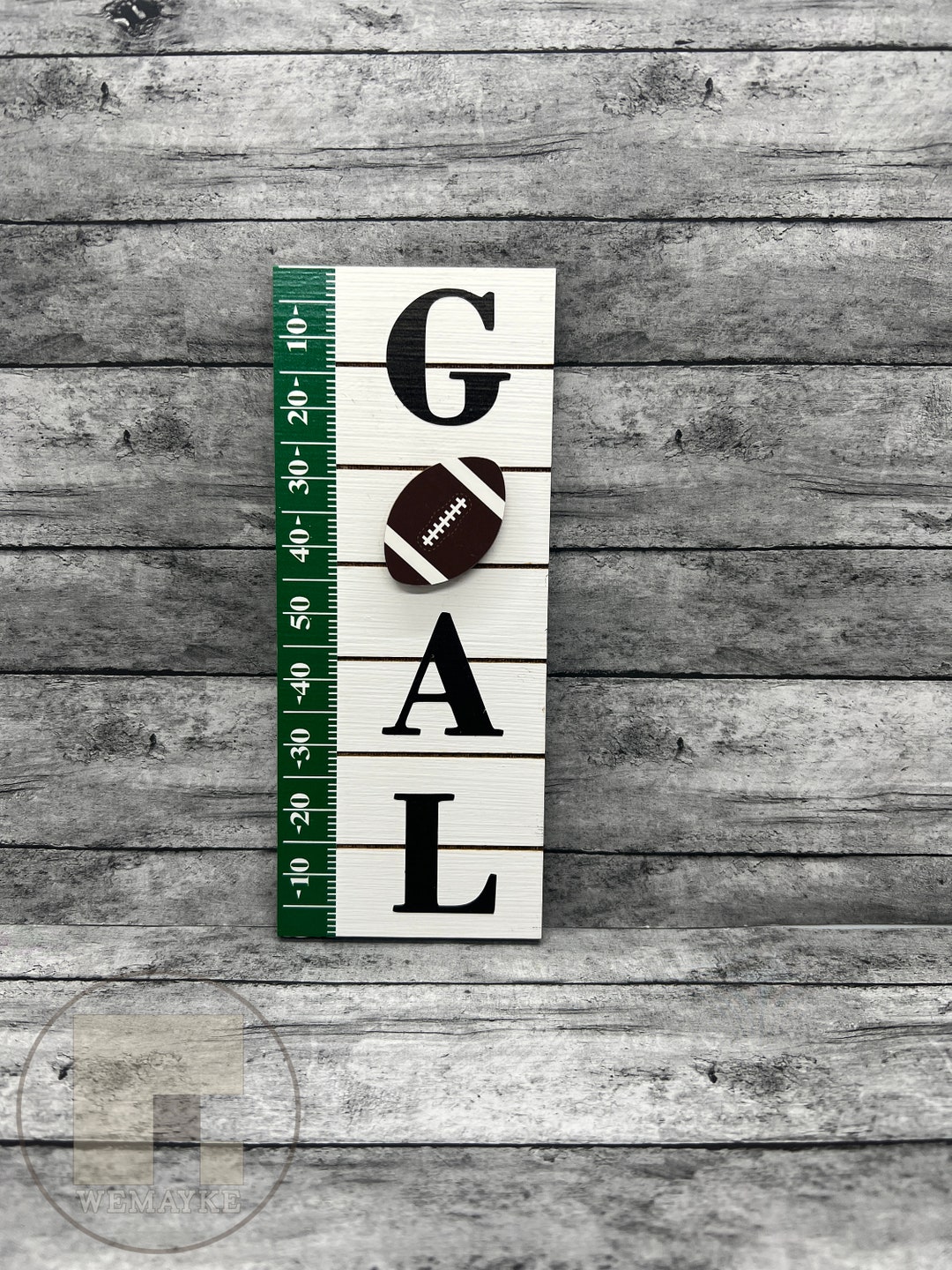 Football Goal Mini Sign - Football Decor - Mini Football House ...