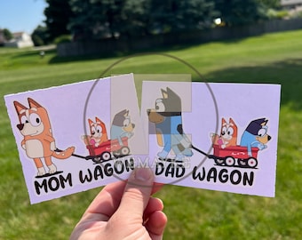 Dog Family Mom Wagon Waterproof Vinyl Sticker Deca - Etsy