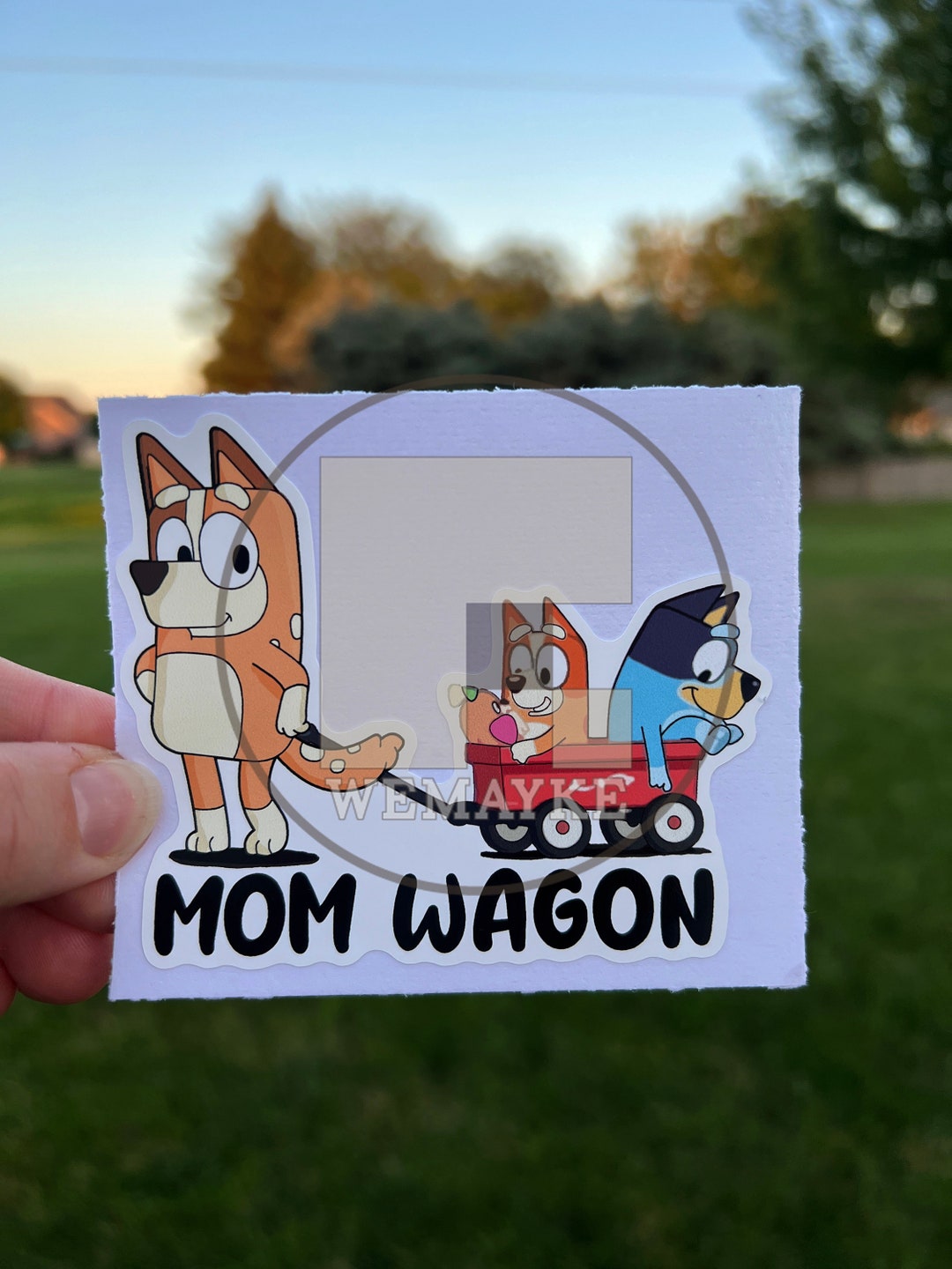 Dog Family - Mom Wagon Waterproof Vinyl Sticker Deca - Etsy