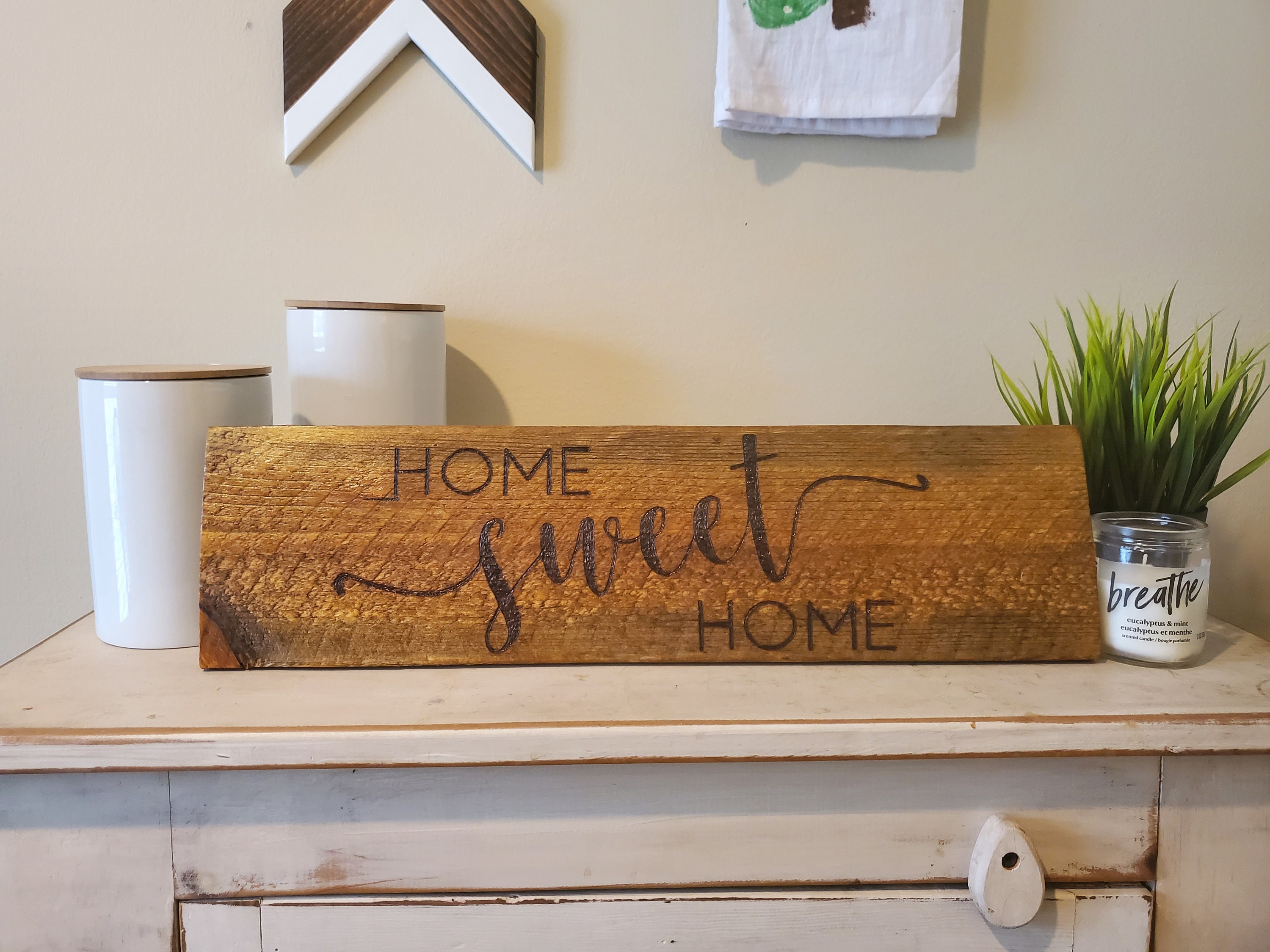 Wood Burned Welcome Sign - Etsy