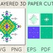 Aztec Tribal Ornaments 3D Layered Papercut SVG, Ethnic Patterns Paper ...