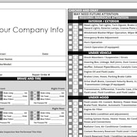 Route Sheet & Pre-trip Inspection Form for Truck and Other Vehicle ...