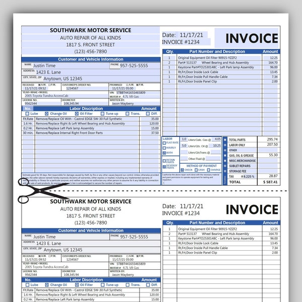 Invoice - Etsy