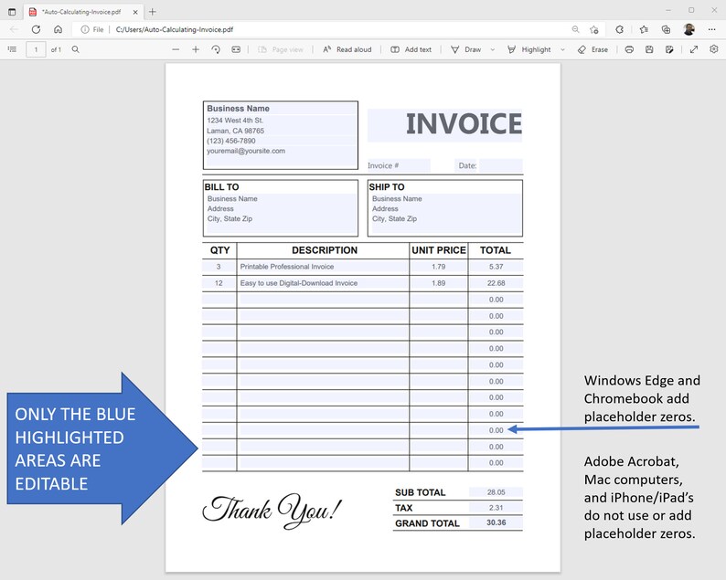 Auto-calculate Form Fields as You Fill Them In Printable - Etsy Auto-calculate Form Fields as You Fill Them In Printable - Etsy