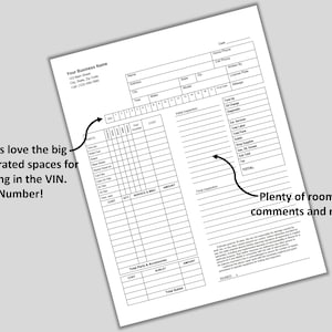 Auto Repair Order or Bill, Ticket, Invoice, Estimate and Auto Repair ...