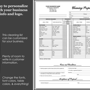 Classy Cleaning Proposal Template WORD, Gray, Commercial Cleaning ...