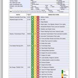 27 Point Visual Vehicle Inspection Form | Fillable PDF Multi-point ...