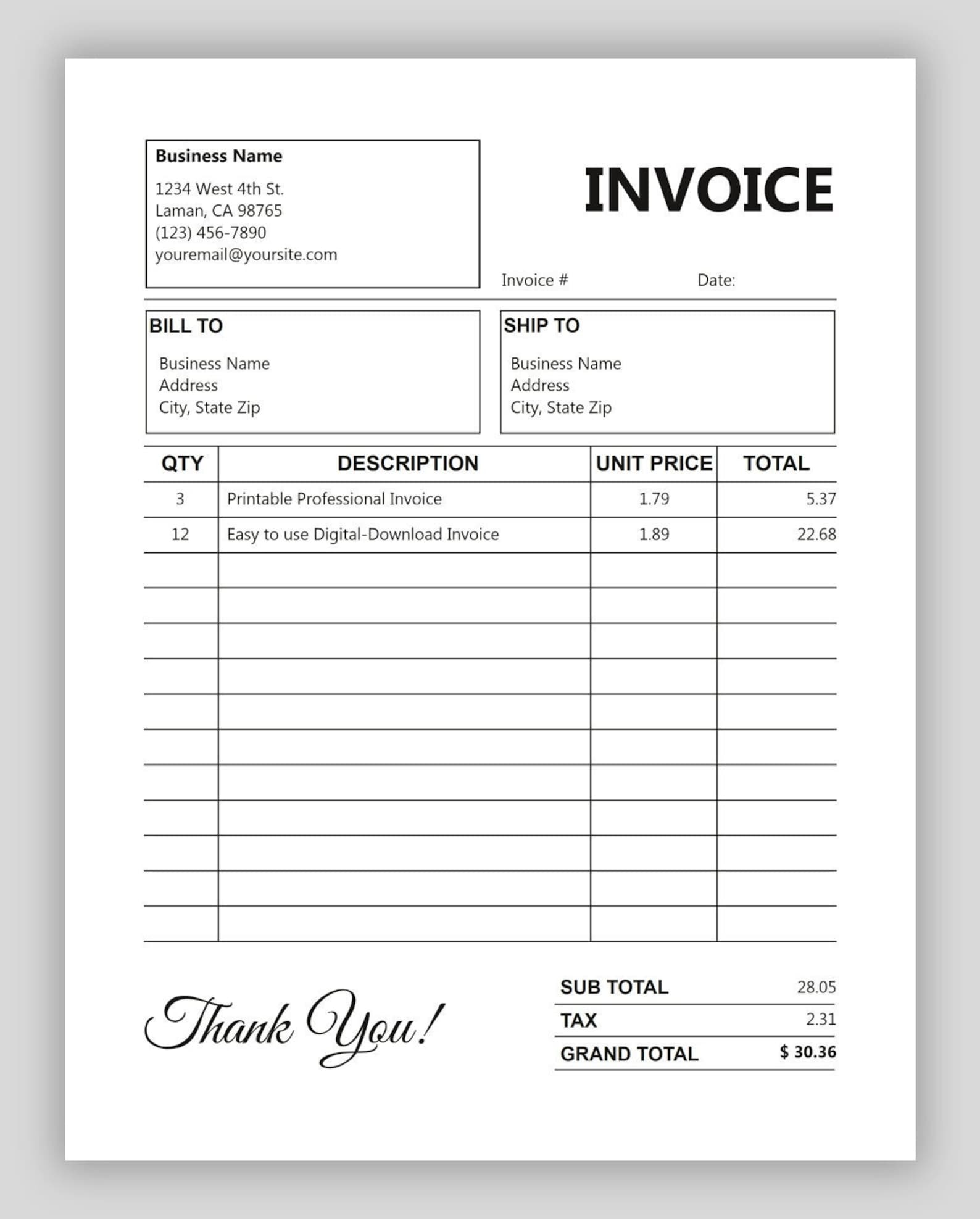 Auto-calculate Form Fields as You Fill Them In Printable - Etsy Auto-calculate Form Fields as You Fill Them In Printable - Etsy