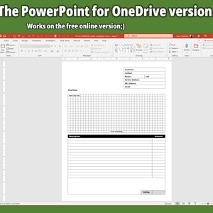 Gutter Installation Estimate, Invoice or Work Order, Printable Rain ...