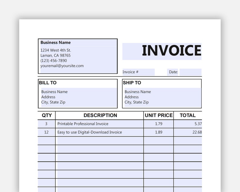 Auto-calculate Form Fields as You Fill Them In Printable - Etsy Auto-calculate Form Fields as You Fill Them In Printable - Etsy