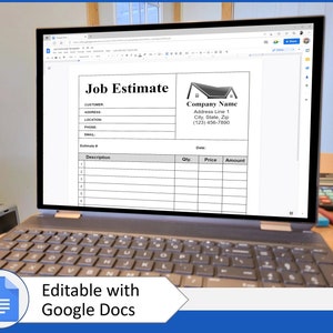 Job Estimate Template, Printable Job Estimate Template PDF, Editable ...