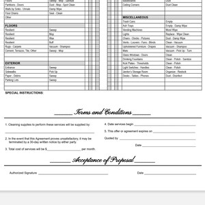 Classy Cleaning Proposal Template WORD, Gray, Commercial Cleaning ...